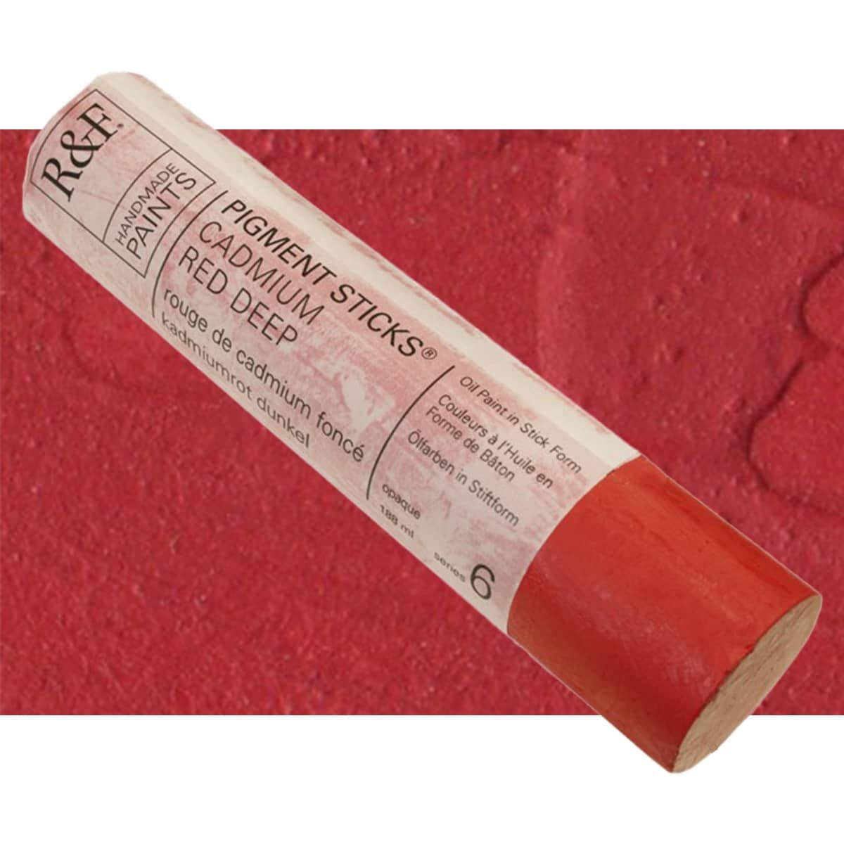 R&F Pigment Stick 188ml - Cadmium Red Deep | Jerry's Artarama