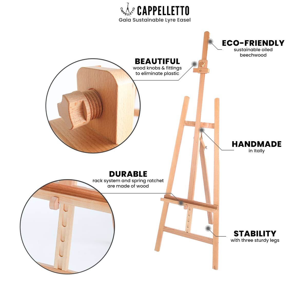 Cappelletto Gaia Sustainable Lyre Easel | Jerry's Artarama