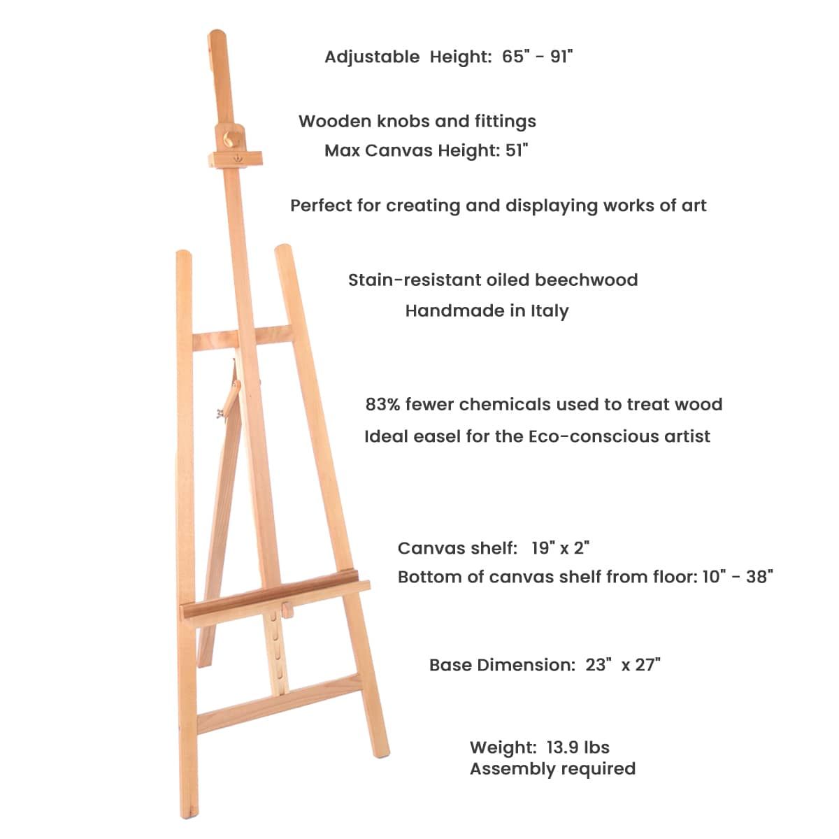 Cappelletto Gaia Sustainable Lyre Easel | Jerry's Artarama