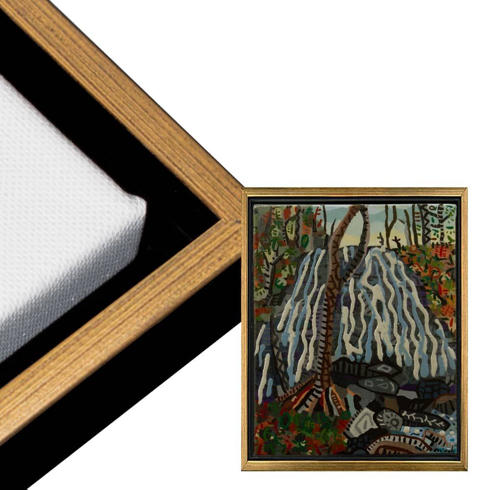 Cardinali Floater Frame, Black/Antique Gold 11"x14" - 1-1/2" Deep ...