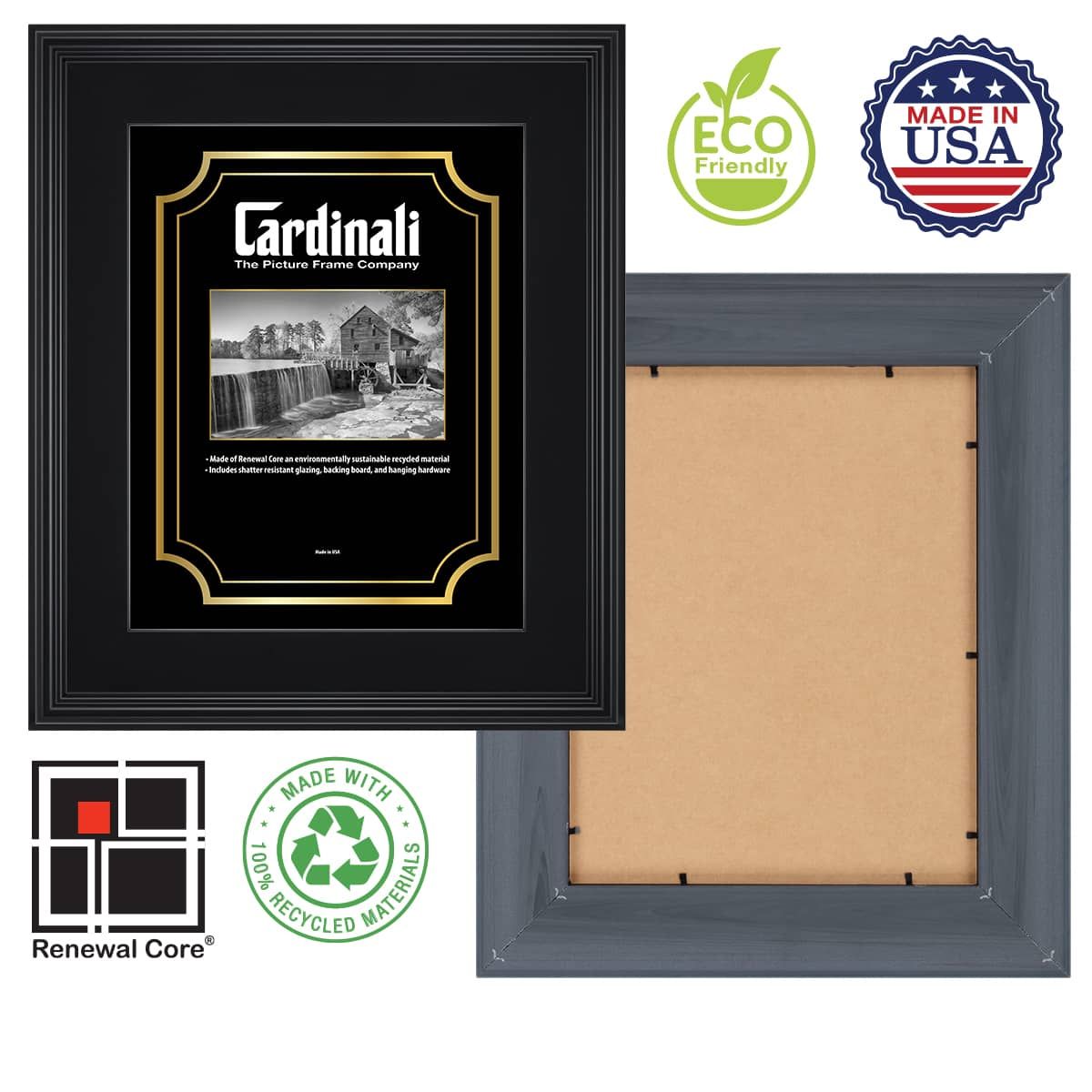 Cardinali Plein Aire Frame - Black w/ Acrylic Glazing and Cardboard ...