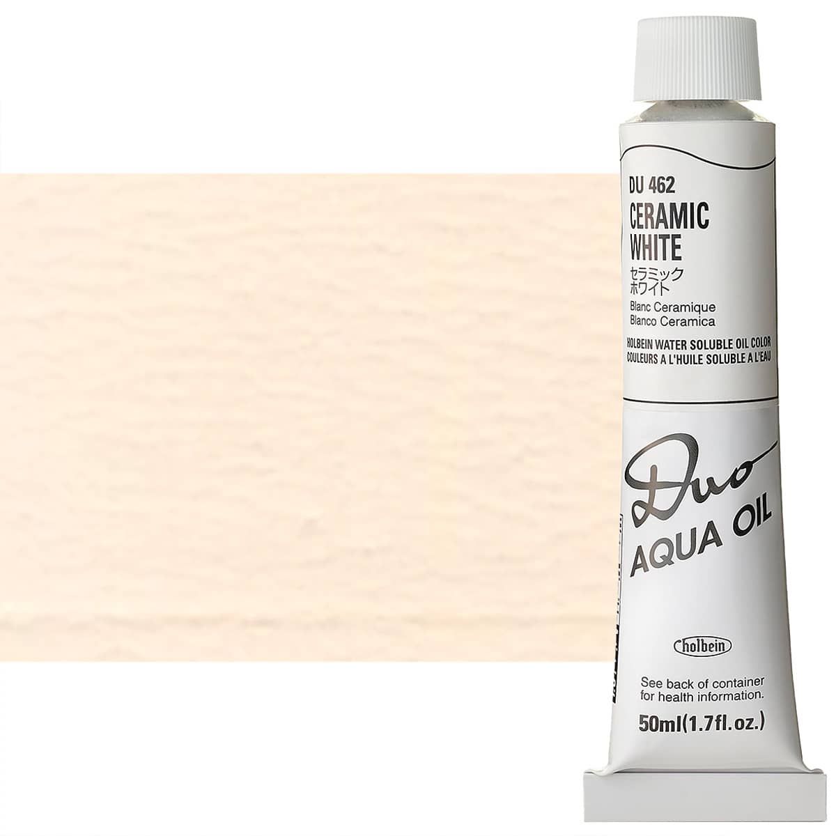 Holbein Duo Aqua Water-Soluble Oil Color 50 ml Tube - Ceramic White ...
