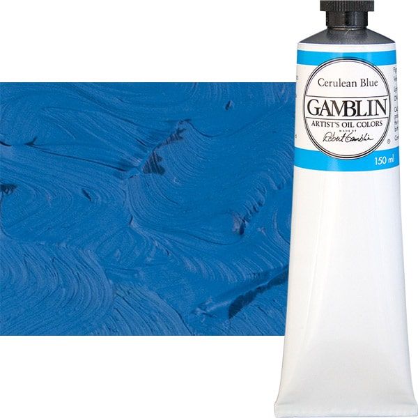 Gamblin Artists Oil - Cerulean Blue, 150ml Tube | Jerry's Artarama