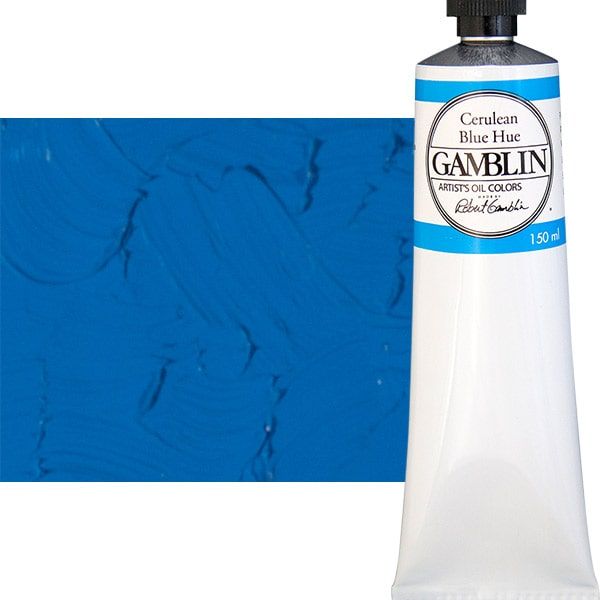 Gamblin Artists Oil - Cerulean Blue Hue, 150ml Tube | Jerry's Artarama