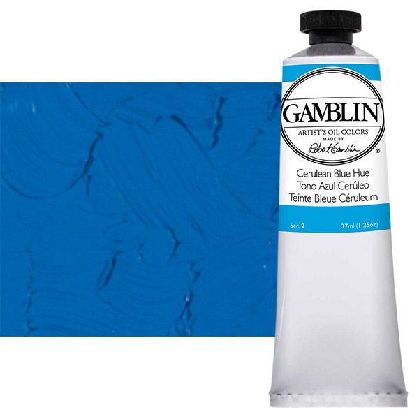 Gamblin Artists Oil - Cerulean Blue Hue, 37ml Tube | Jerry's Artarama