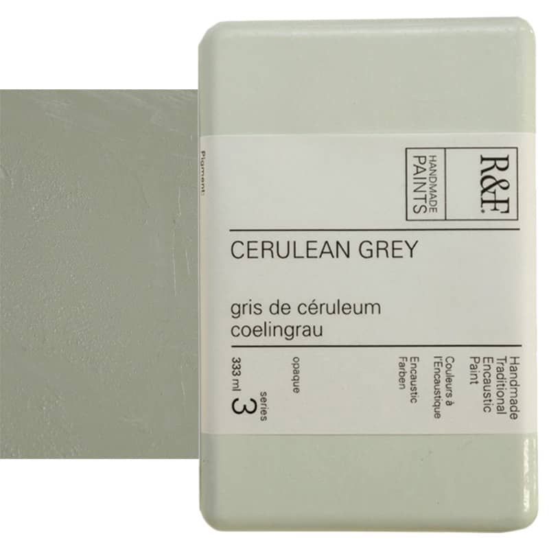 R&F Encaustic Handmade Paint 333 ml Block - Cerulean Grey | Jerry's ...