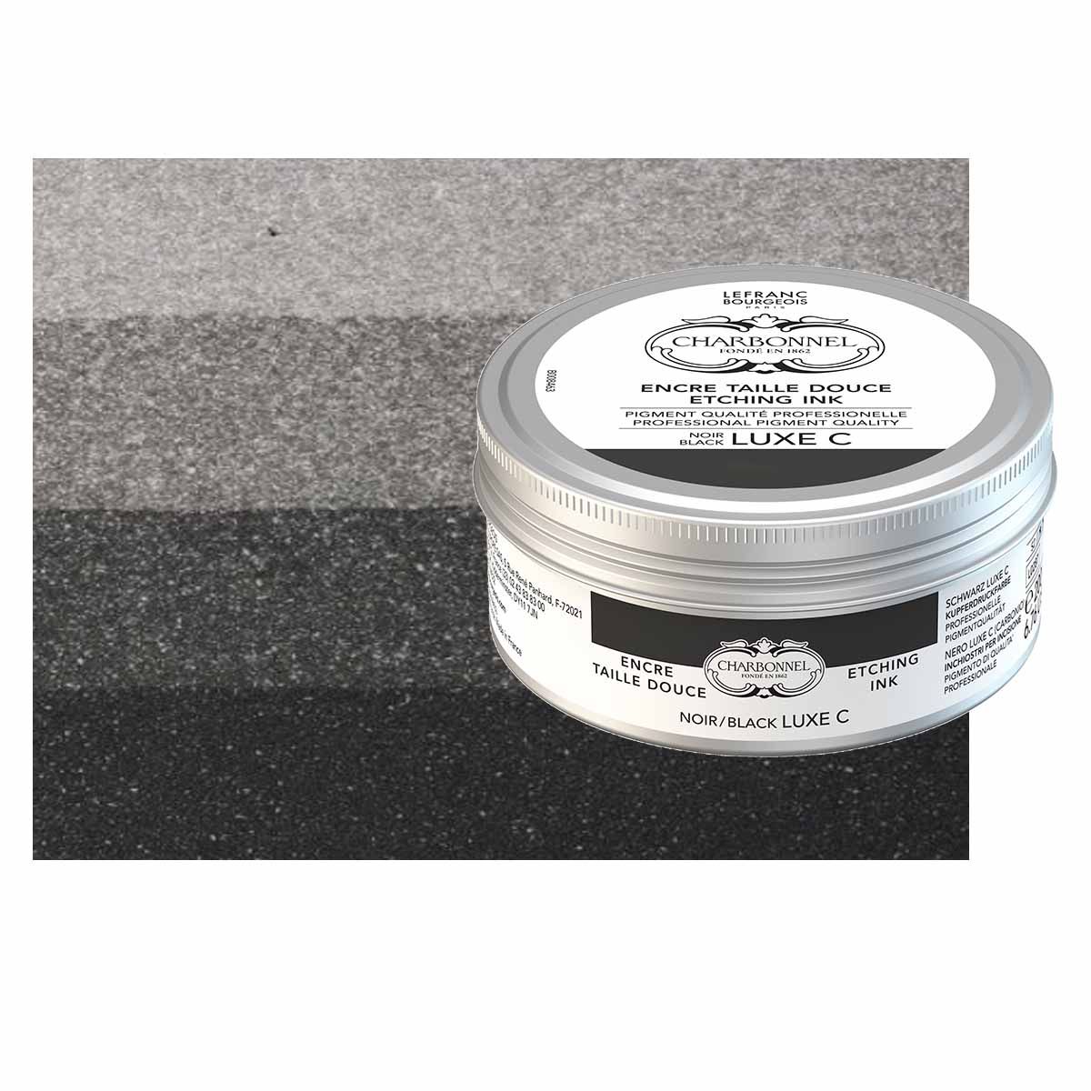 Charbonnel Etching Ink - Black Luxe C, 200ml Can | Jerry's Artarama