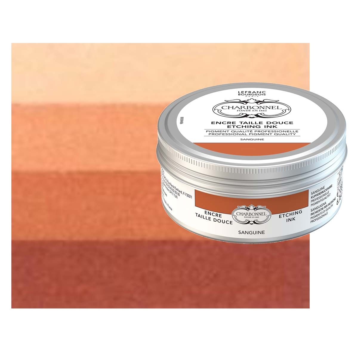 Charbonnel Etching Ink - Sanguine, 200ml Can | Jerry's Artarama