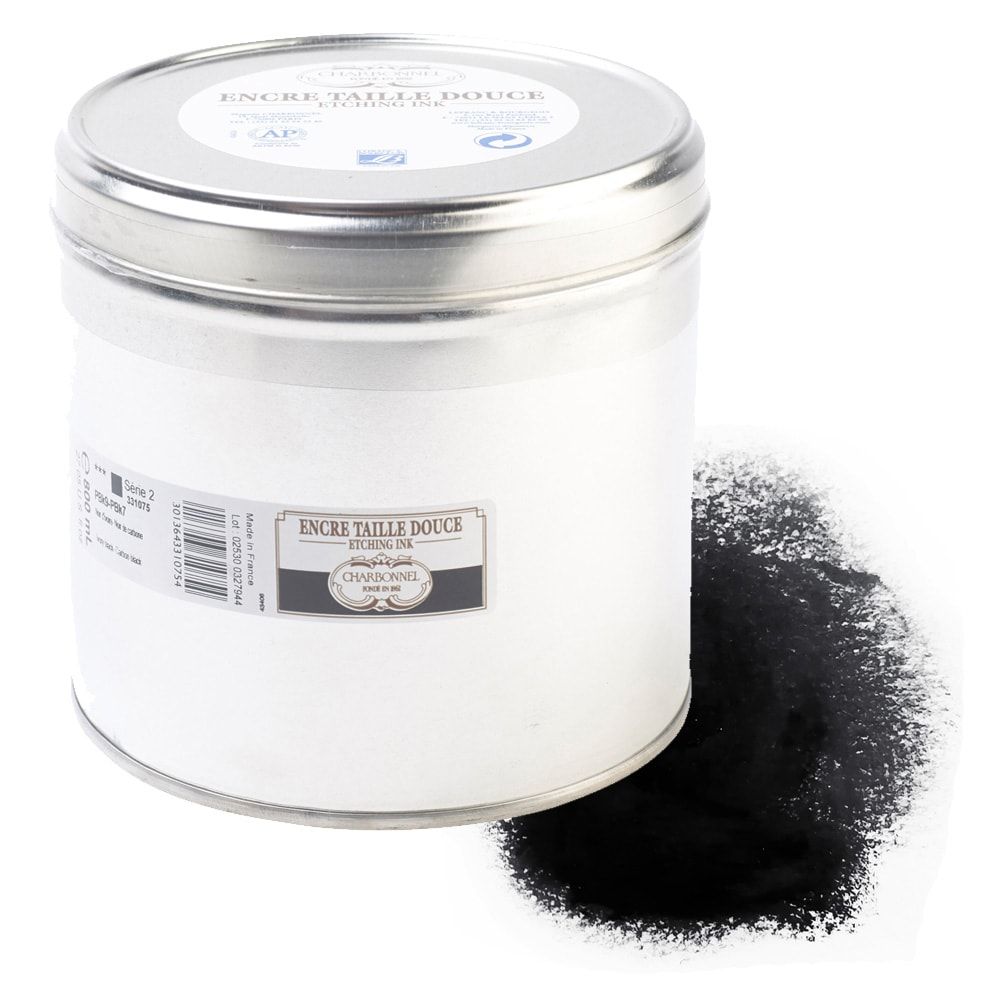 Charbonnel Etching Ink - Black 55981, 800ml Can | Jerry's Artarama