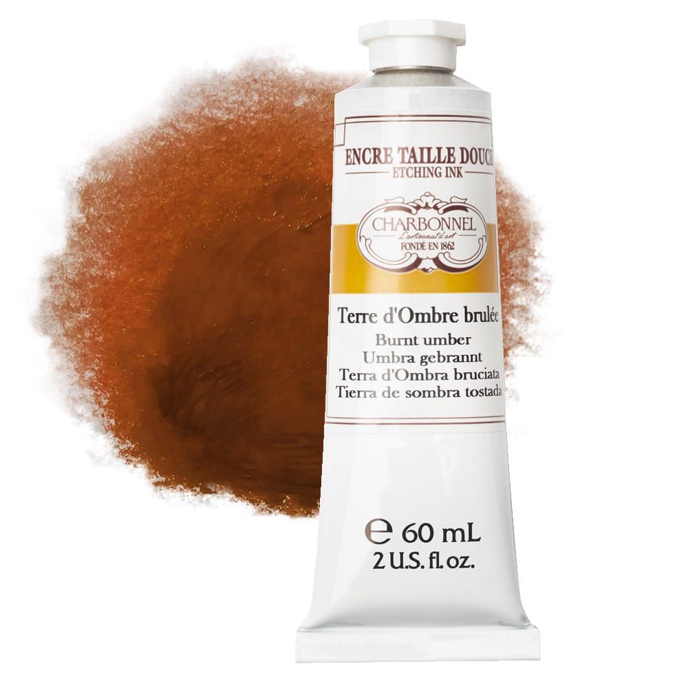 Charbonnel Etching Ink - Burnt Umber, 60ml Tube | Jerry's Artarama