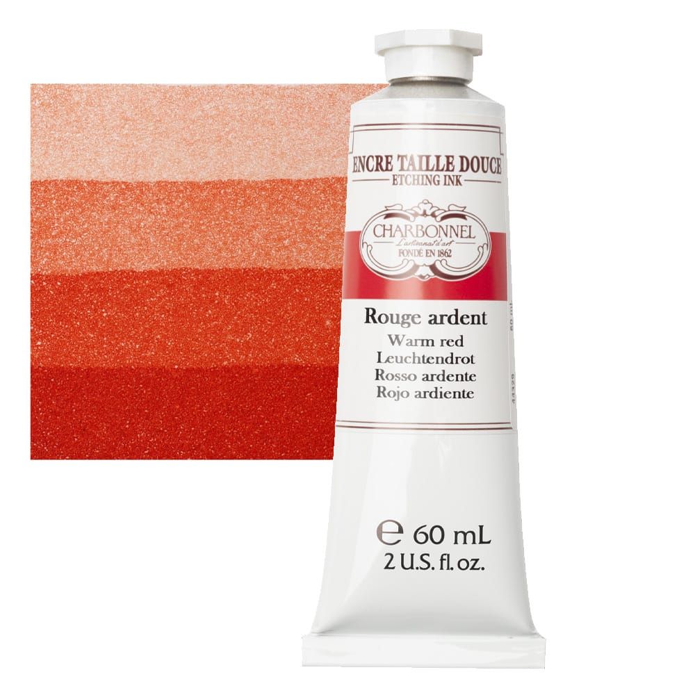 Charbonnel Etching Ink - Warm Red, 60ml Tube | Jerry's Artarama