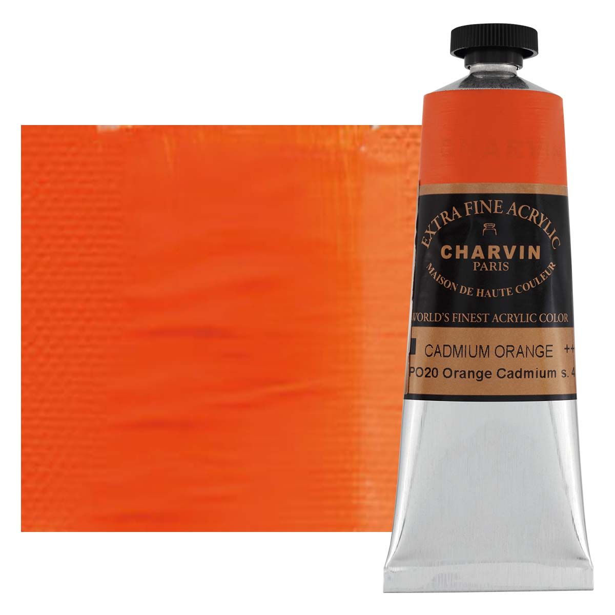 Charvin Extra-Fine Artists Acrylic - Cadmium Orange, 150ml | Jerry's ...