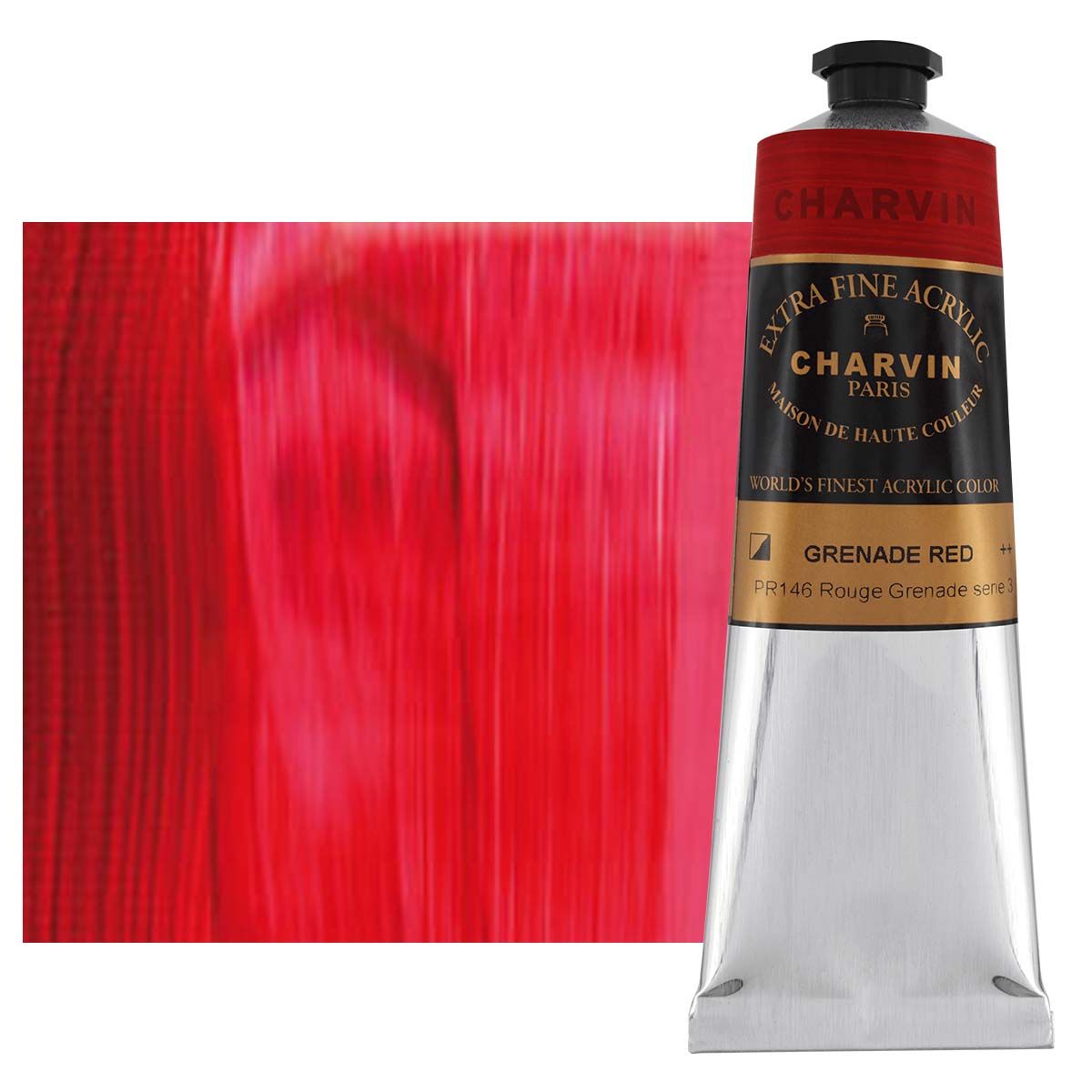 Charvin Extra-Fine Artists Acrylic - Grenade Red, 150ml | Jerry's Artarama