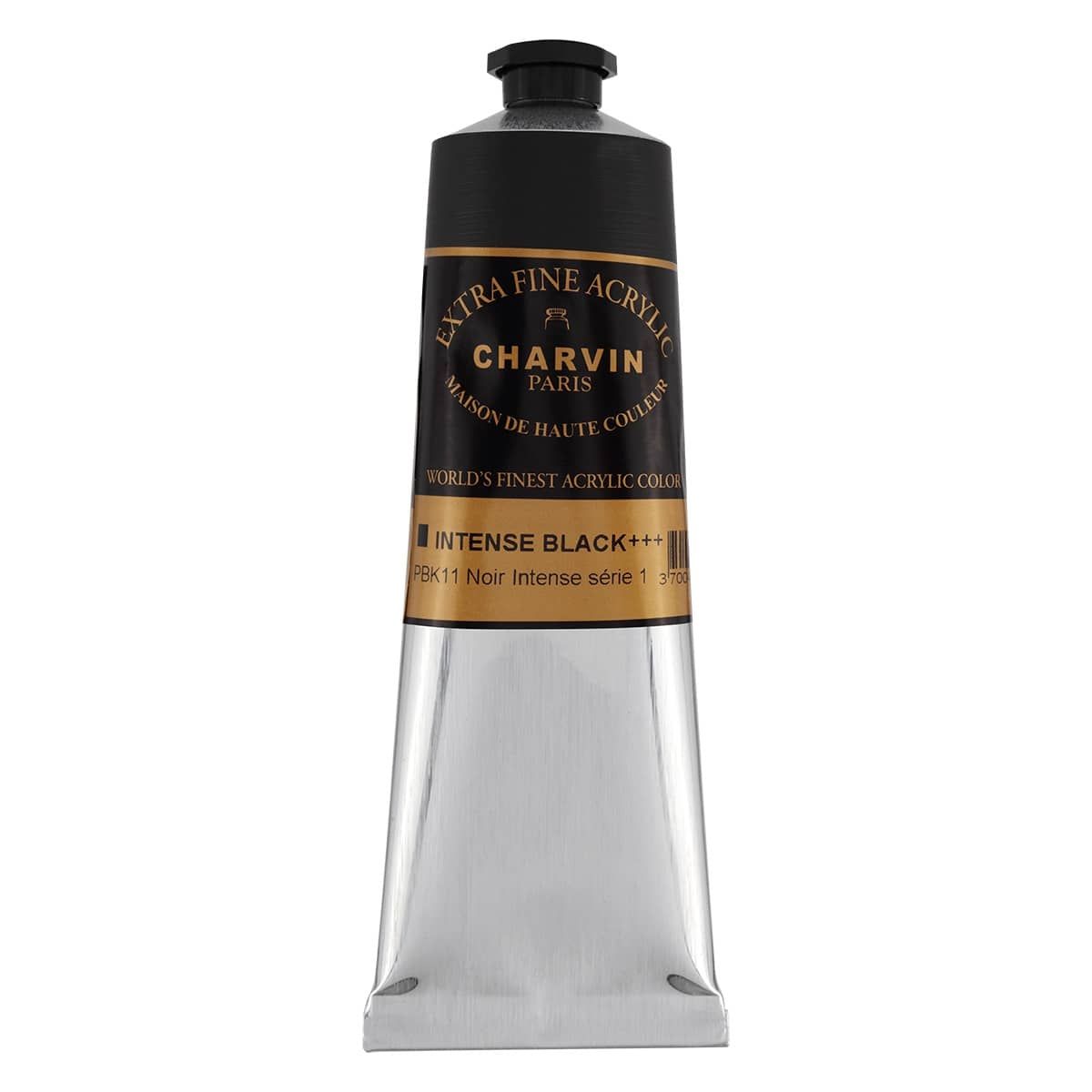Charvin Extra-Fine Artists Acrylic - Intense Black, 150ml | Jerry's ...
