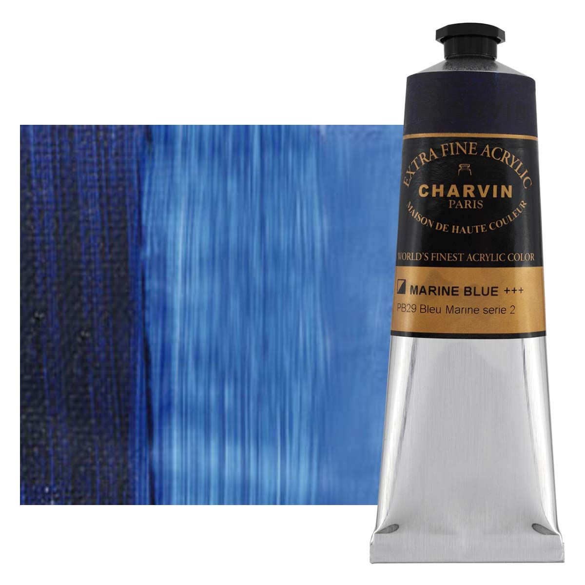 Charvin Extra-Fine Artists Acrylic - Marine Blue, 150ml | Jerry's Artarama