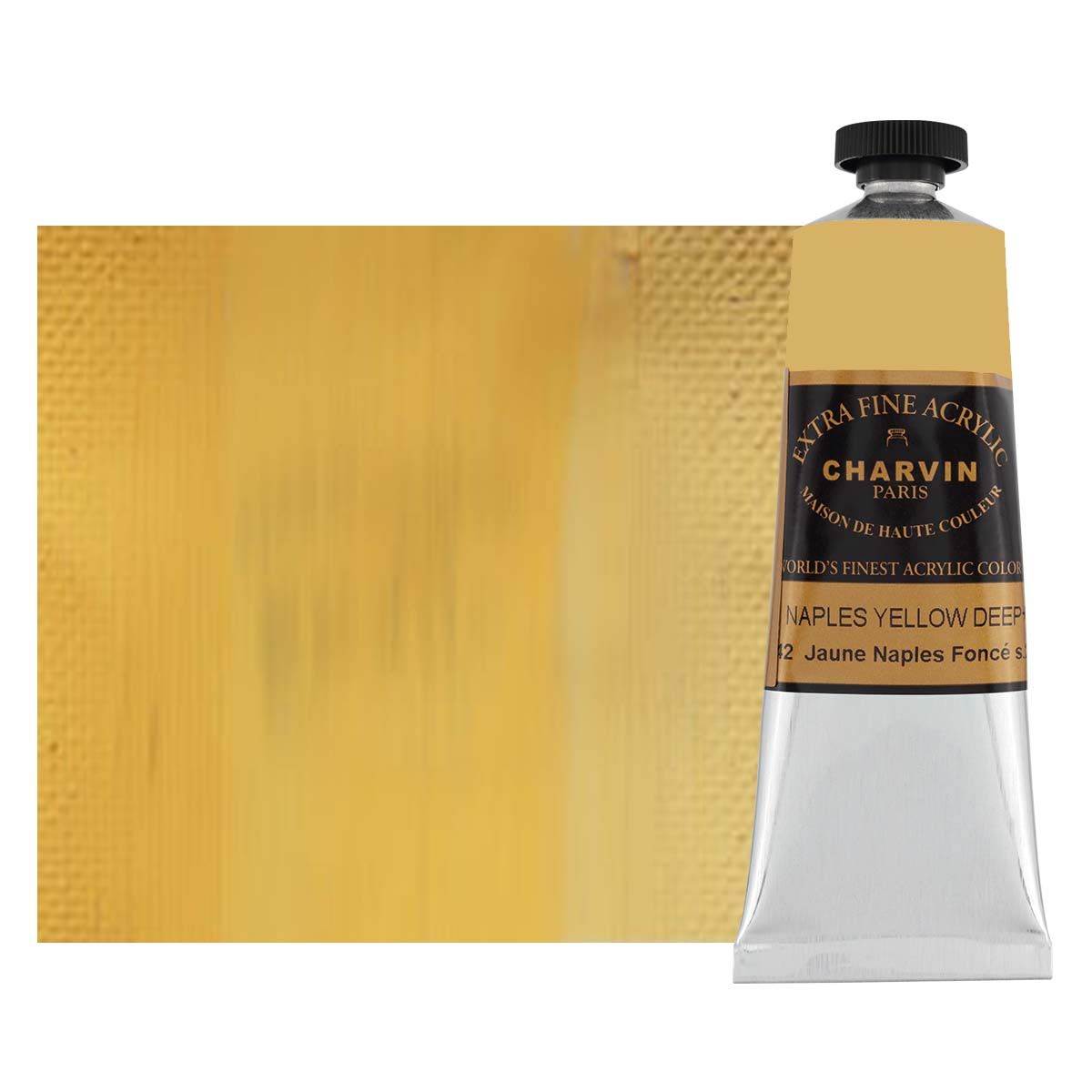 Charvin Extra-Fine Artists Acrylic - Naples Yellow Deep, 60ml | Jerry's ...