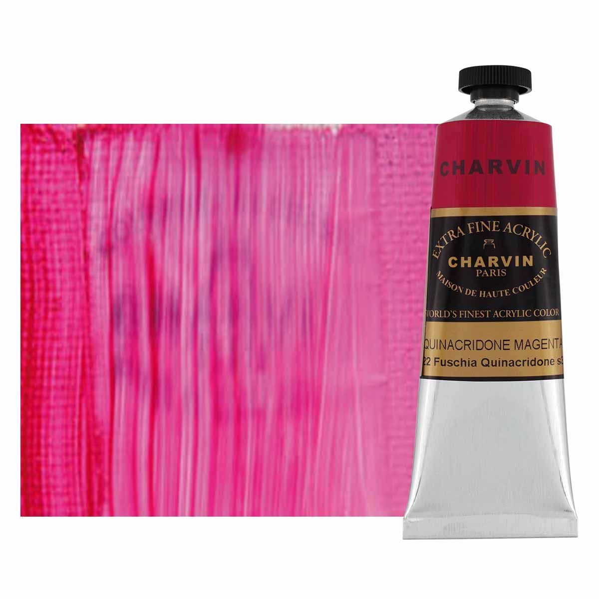 Charvin Extra-Fine Artists Acrylic - Quinacridone Magenta, 60ml | Jerry ...