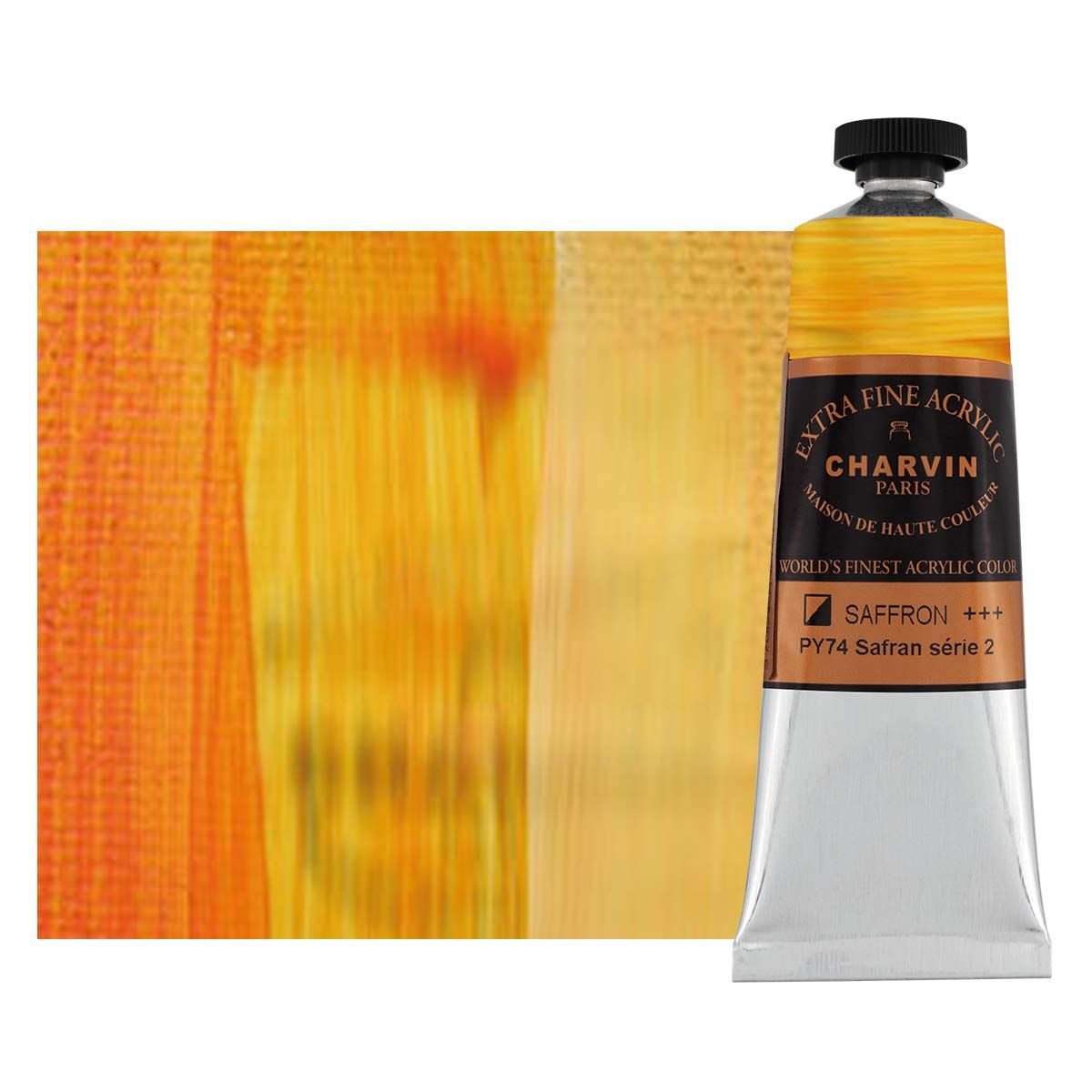 Charvin Extra-Fine Artists Acrylic - Saffron, 60ml | Jerry's Artarama