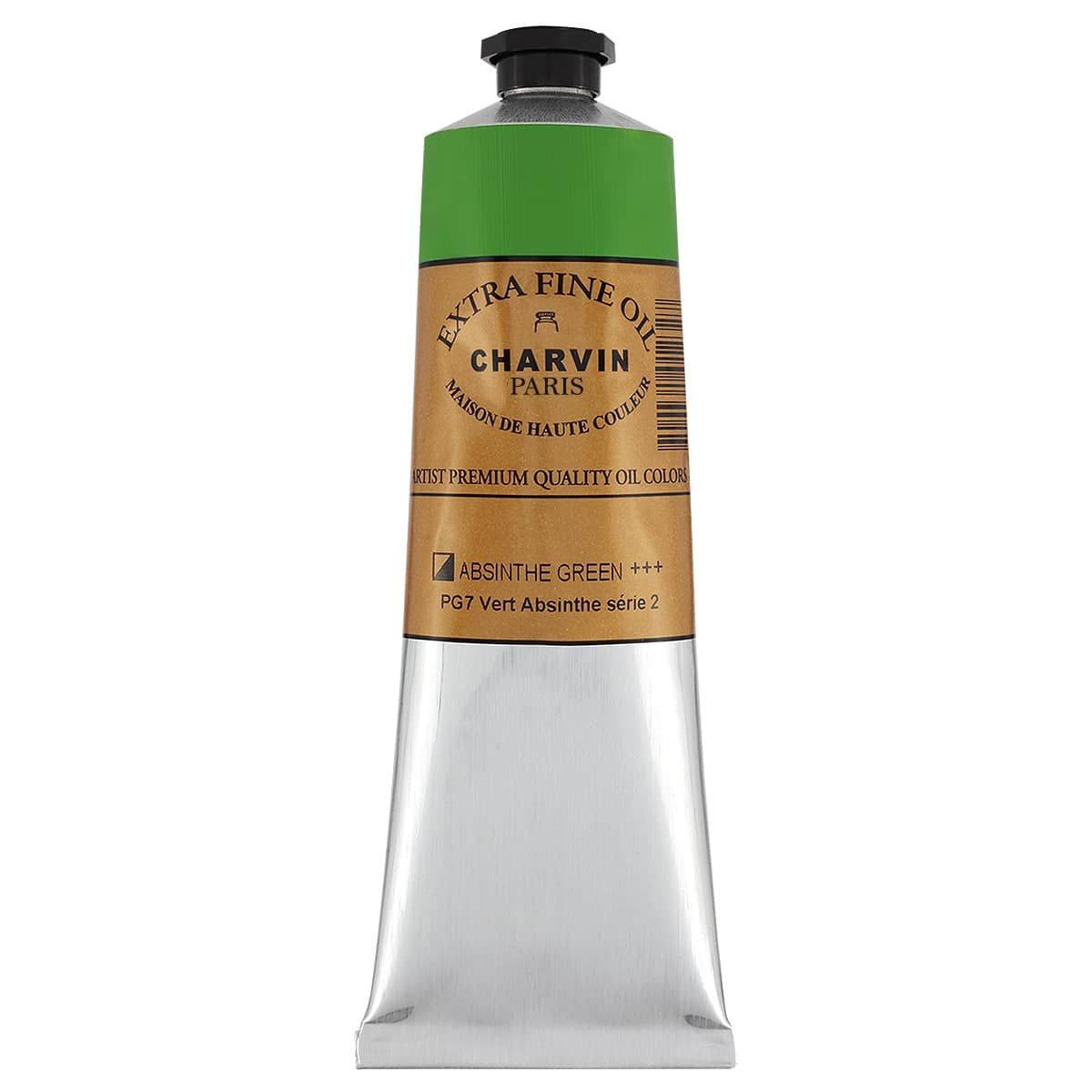 Charvin Oil- Absinthe Green -Extra-Fine: 150ml Paint | Jerry's Artarama