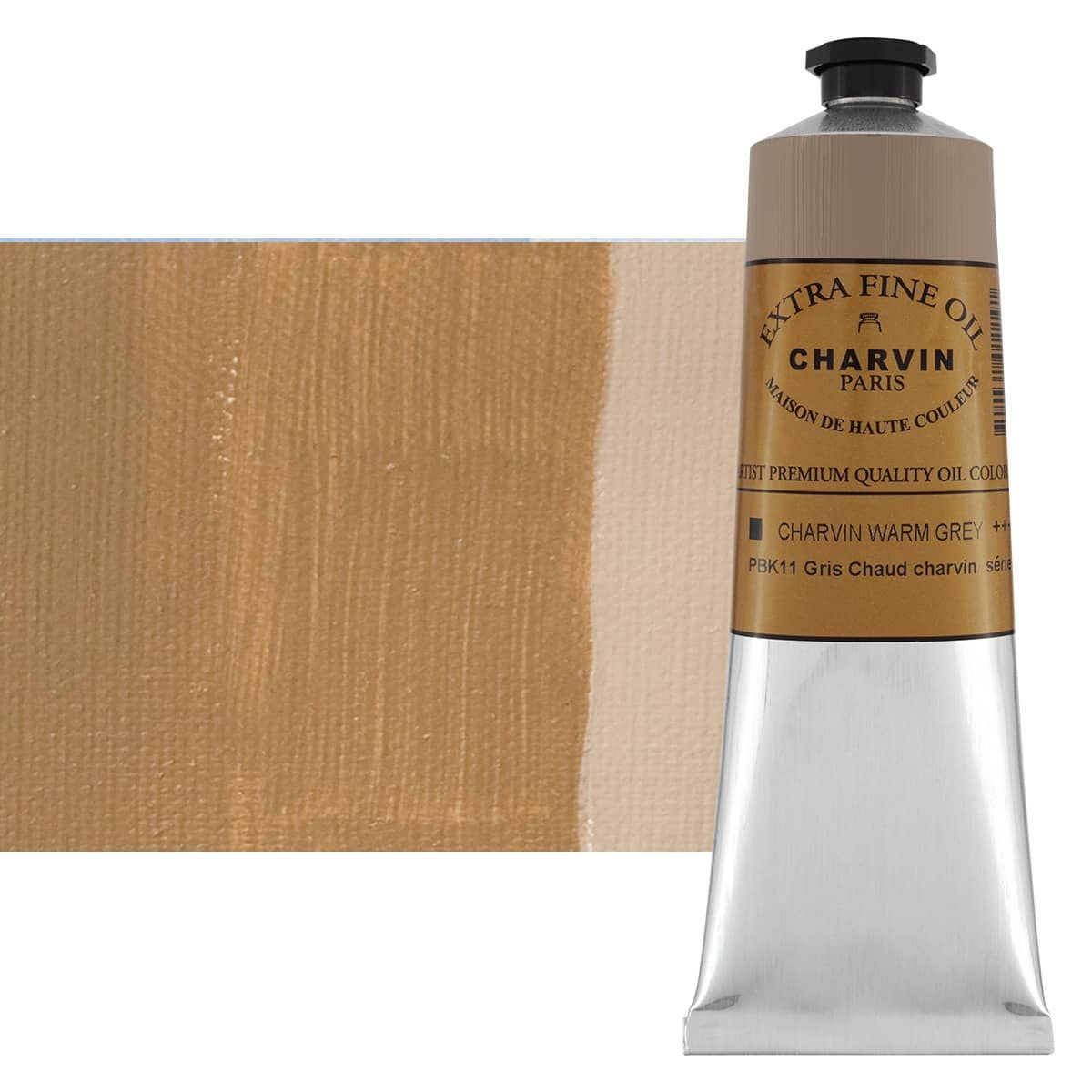 Charvin Oil- Charvin Warm Grey -Extra-Fine: 150ml Paint | Jerry's Artarama