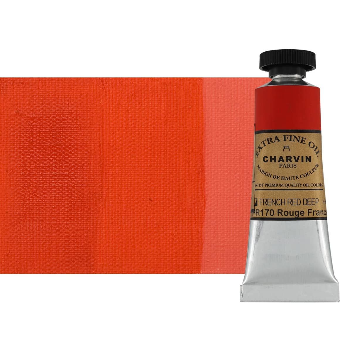 Charvin Oil- French Red Deep -Extra-Fine: 20ml Paint | Jerry's Artarama