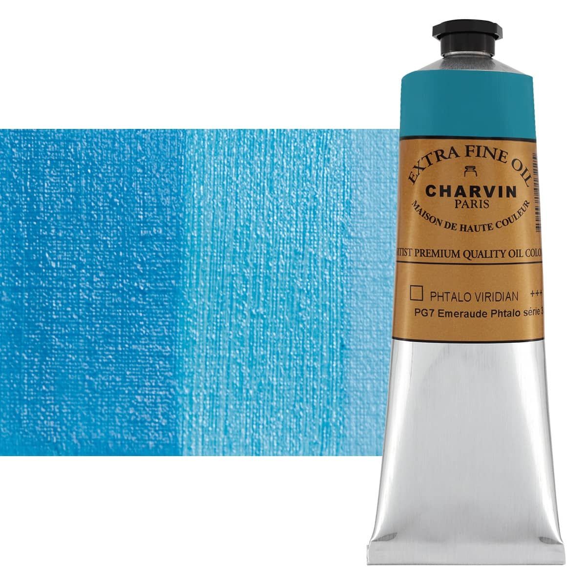 Charvin Oil- Intense Turquoise -Extra-Fine: 150ml Paint | Jerry's Artarama