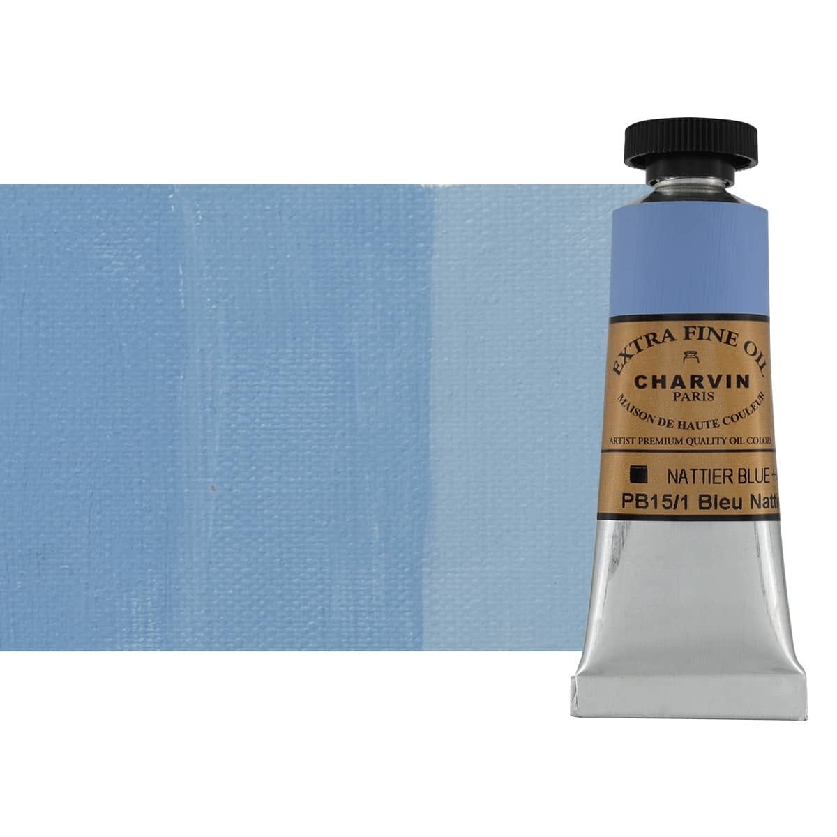 Charvin Oil- Nattier Blue -Extra-Fine: 20ml Paint | Jerry's Artarama