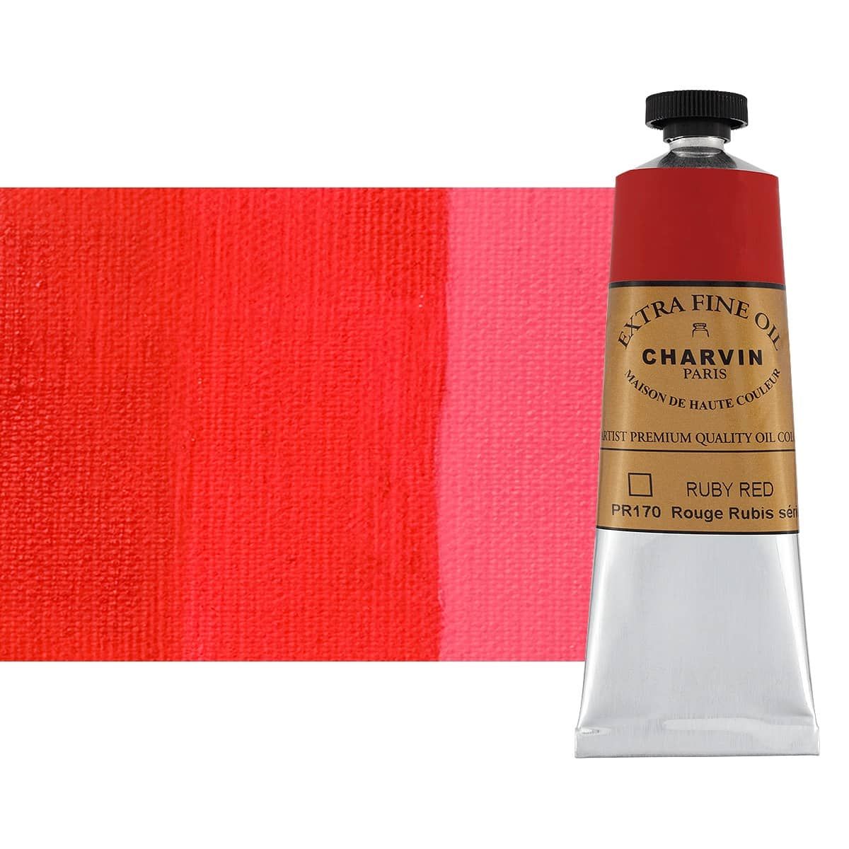 Charvin Oil- Ruby Red -Extra-Fine: 60ml Paint | Jerry's Artarama