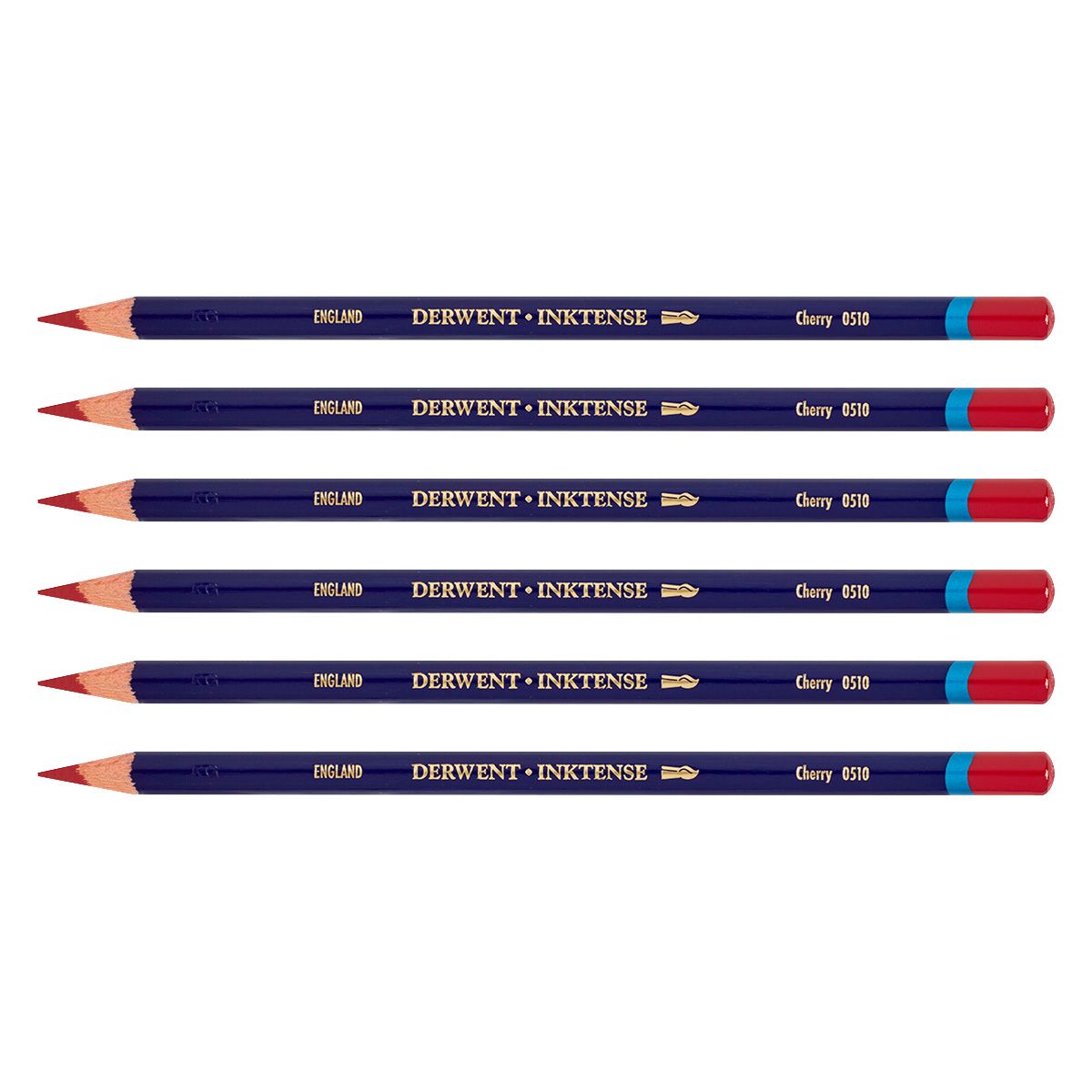 Derwent Inktense Pencil - Cherry (Box of 6) | Jerry's Artarama