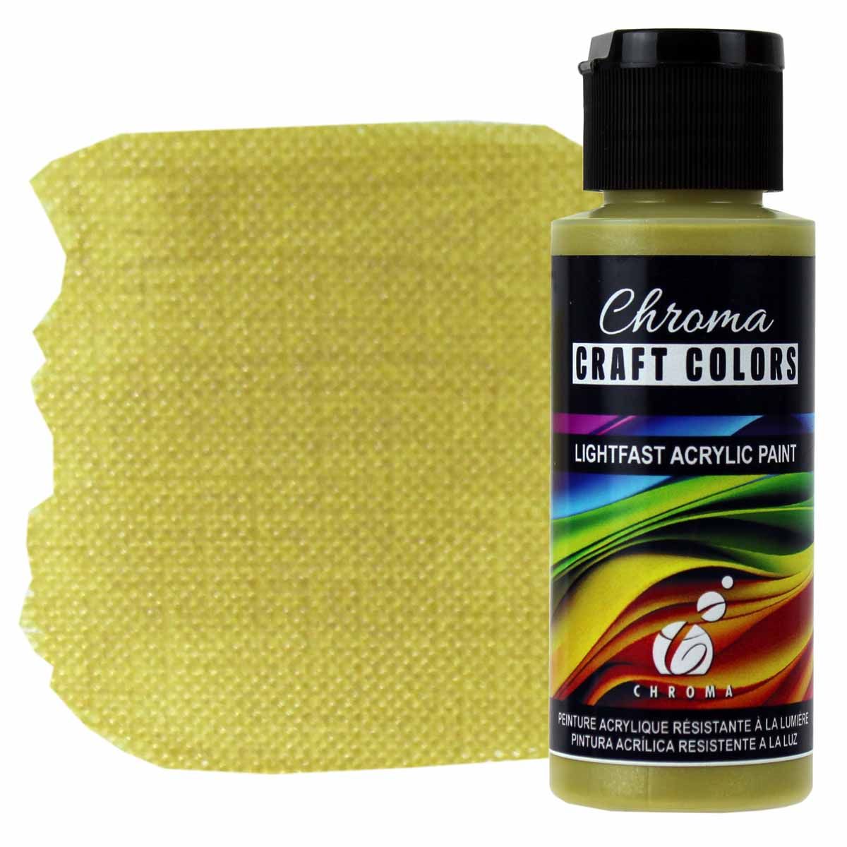 Chroma Acrylic Craft Paint - Midas Touch, 2oz Bottle | Jerry's Artarama