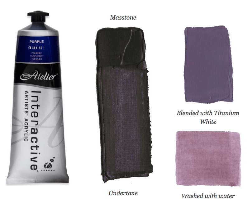 Chroma Atelier Interactive Artists Acrylic Purple 80 ml | Jerry's Artarama