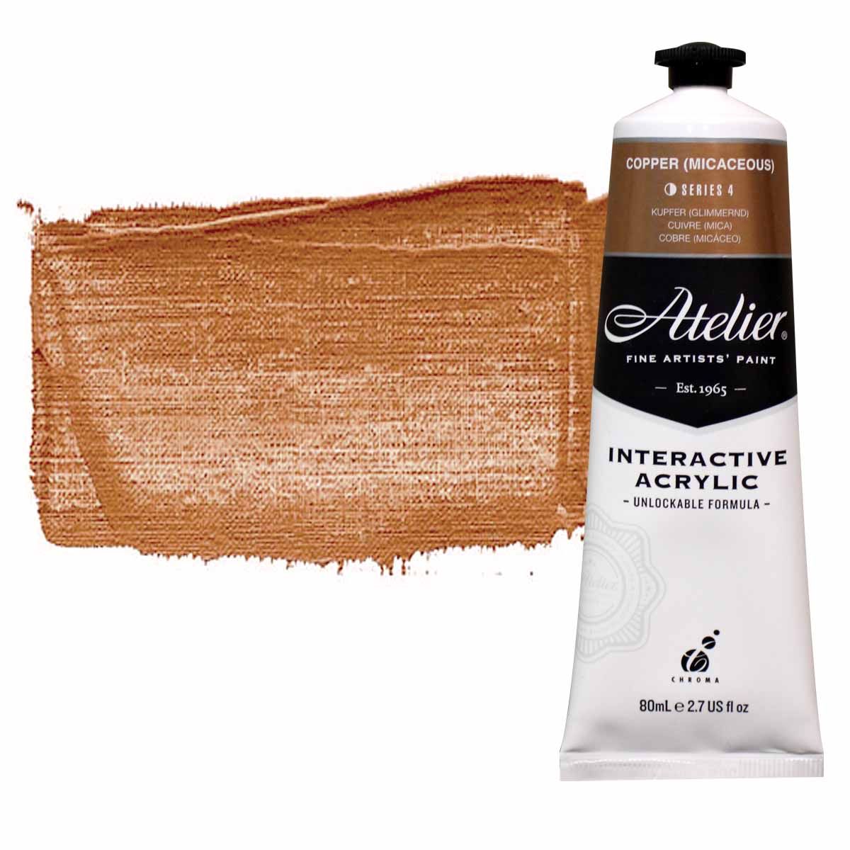 Chroma Atelier Interactive Artists Acrylic Copper 80 ml | Jerry's Artarama