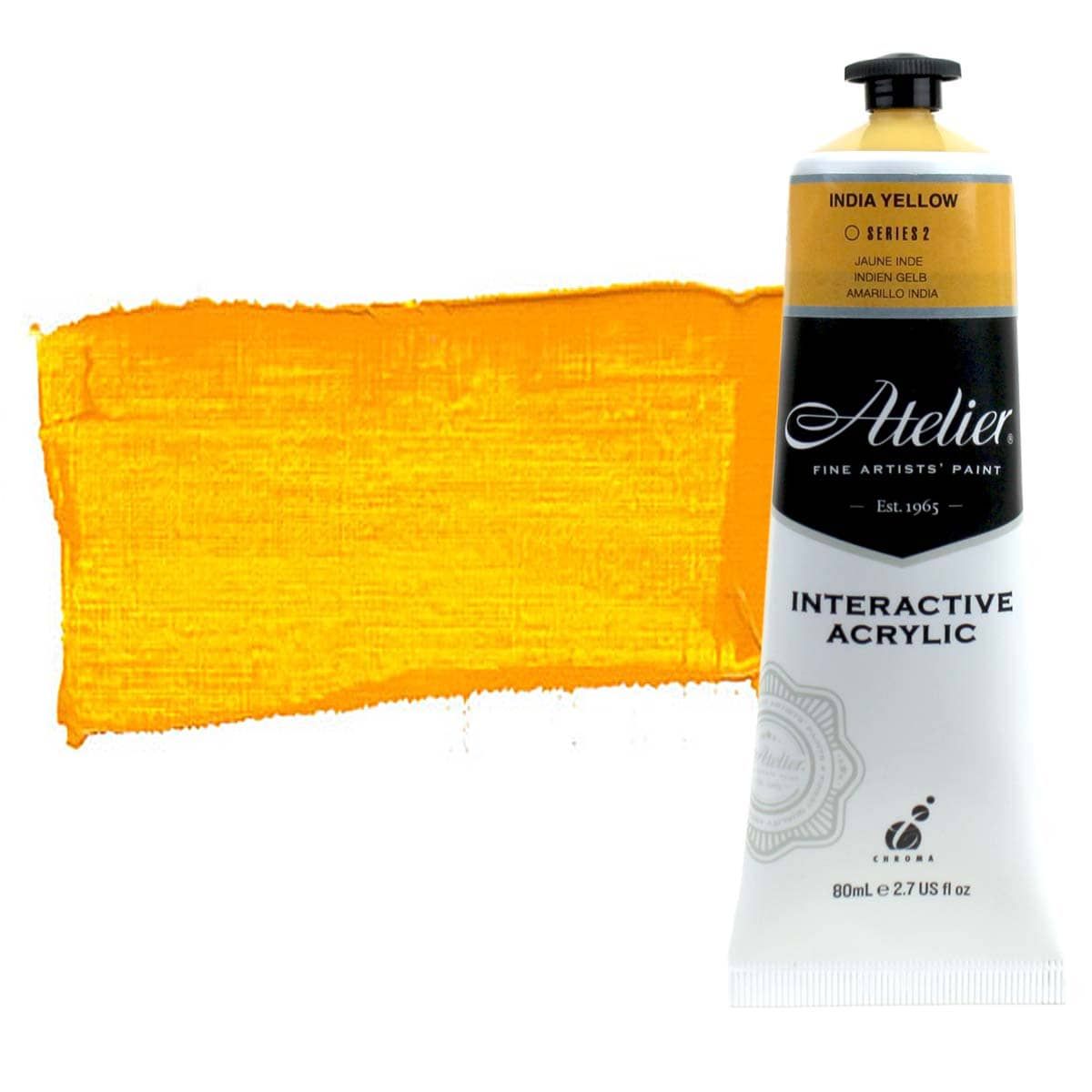 Chroma Atelier Interactive Artists Acrylic India Yellow 80 ml | Jerry's ...