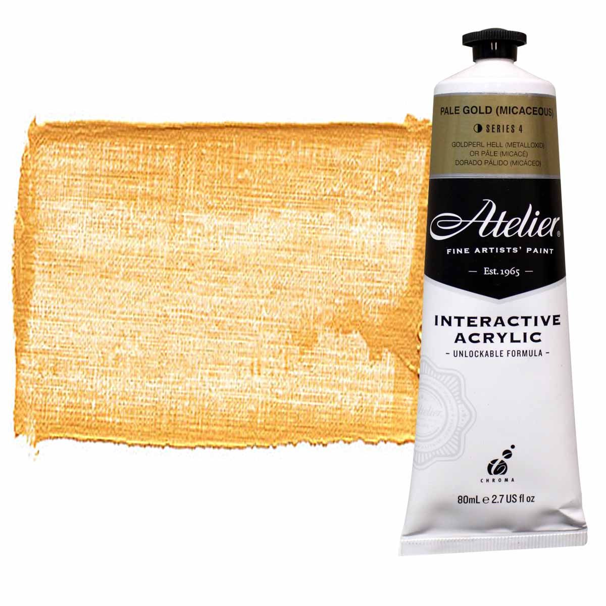 Chroma Atelier Interactive Artists Acrylic Pale Gold 80 ml | Jerry's ...