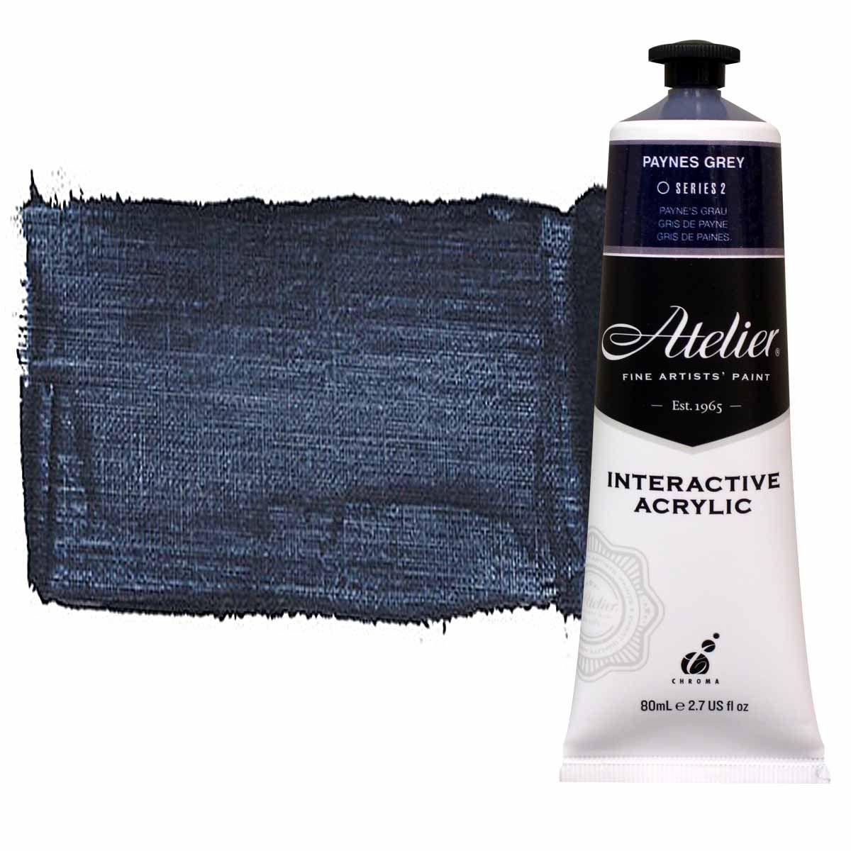 Chroma Atelier Interactive Artists Acrylic Paynes Grey 80 ml | Jerry's ...