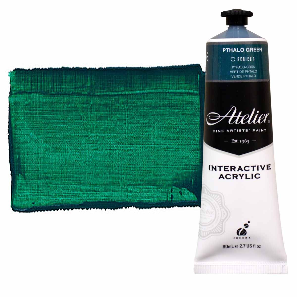Chroma Atelier Interactive Artists Acrylic Pthalo Green 80 ml | Jerry's ...