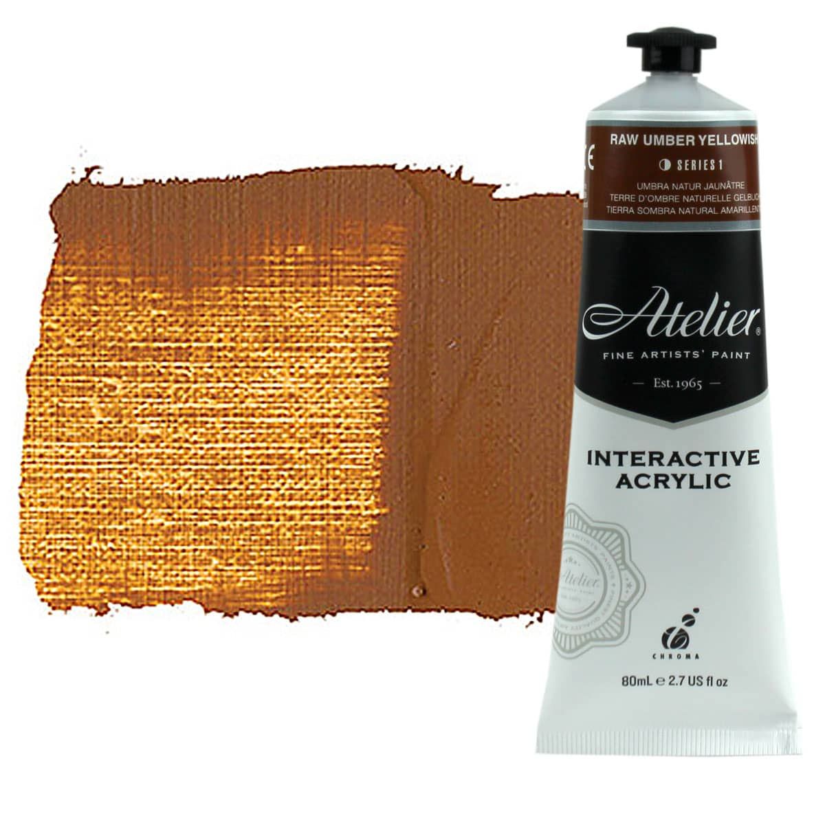 Atelier Interactive Acrylic - Raw Umber Yellowish, 80ml | Jerry's Artarama