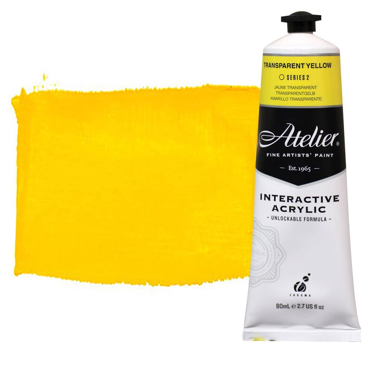 Chroma Atelier Interactive Artists Acrylic Trans. Yellow 80 ml | Jerry ...