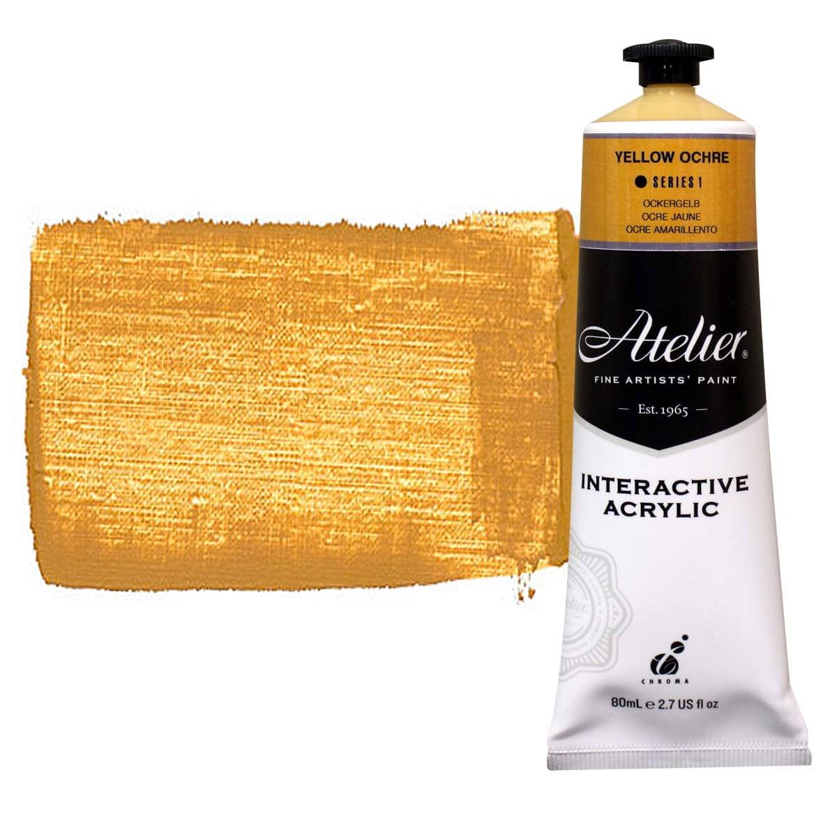 Chroma Atelier Interactive Artists Acrylic Yellow Ochre 80 ml | Jerry's ...