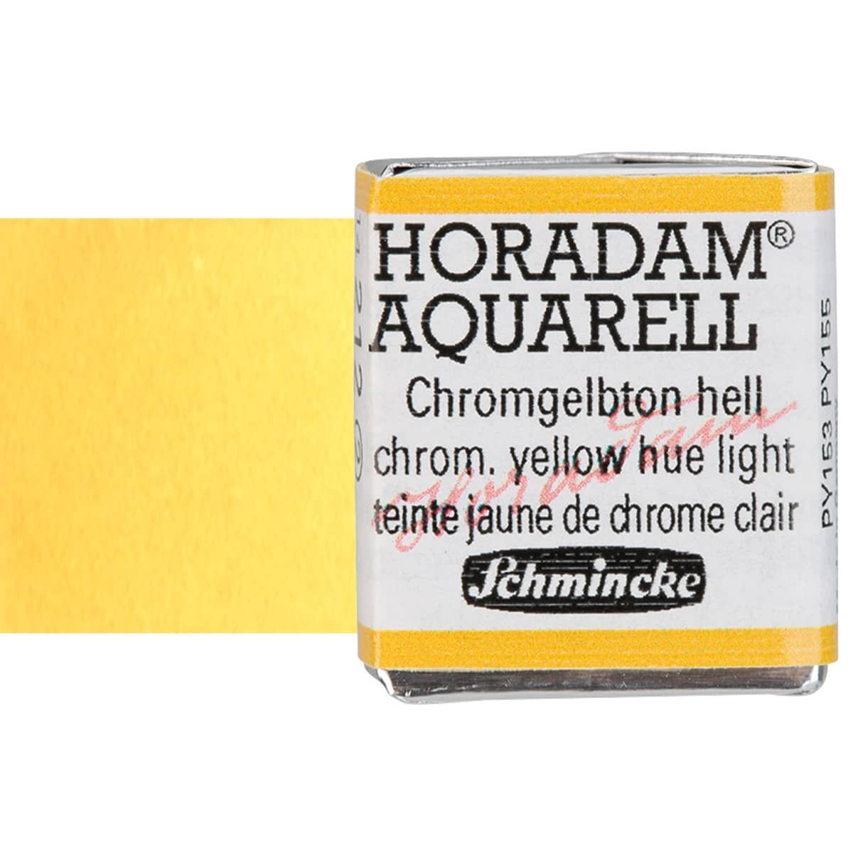 Schmincke Horadam Half-Pan Watercolor Chromium Yellow Hue Light | Jerry ...