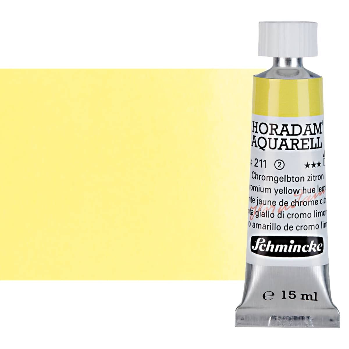 Schmincke Horadam Watercolor Chrome Yellow Lemon, 15ml | Jerry's Artarama