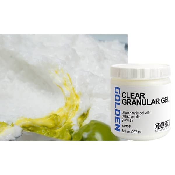 GOLDEN Acrylic Gel Mediums Clear Granular Gel 8 oz | Jerry's Artarama