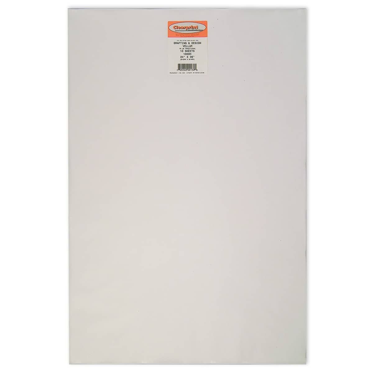 Clearprint 1000H Vellum Transparent Plain Sheets 24" x 36" | Jerry's ...