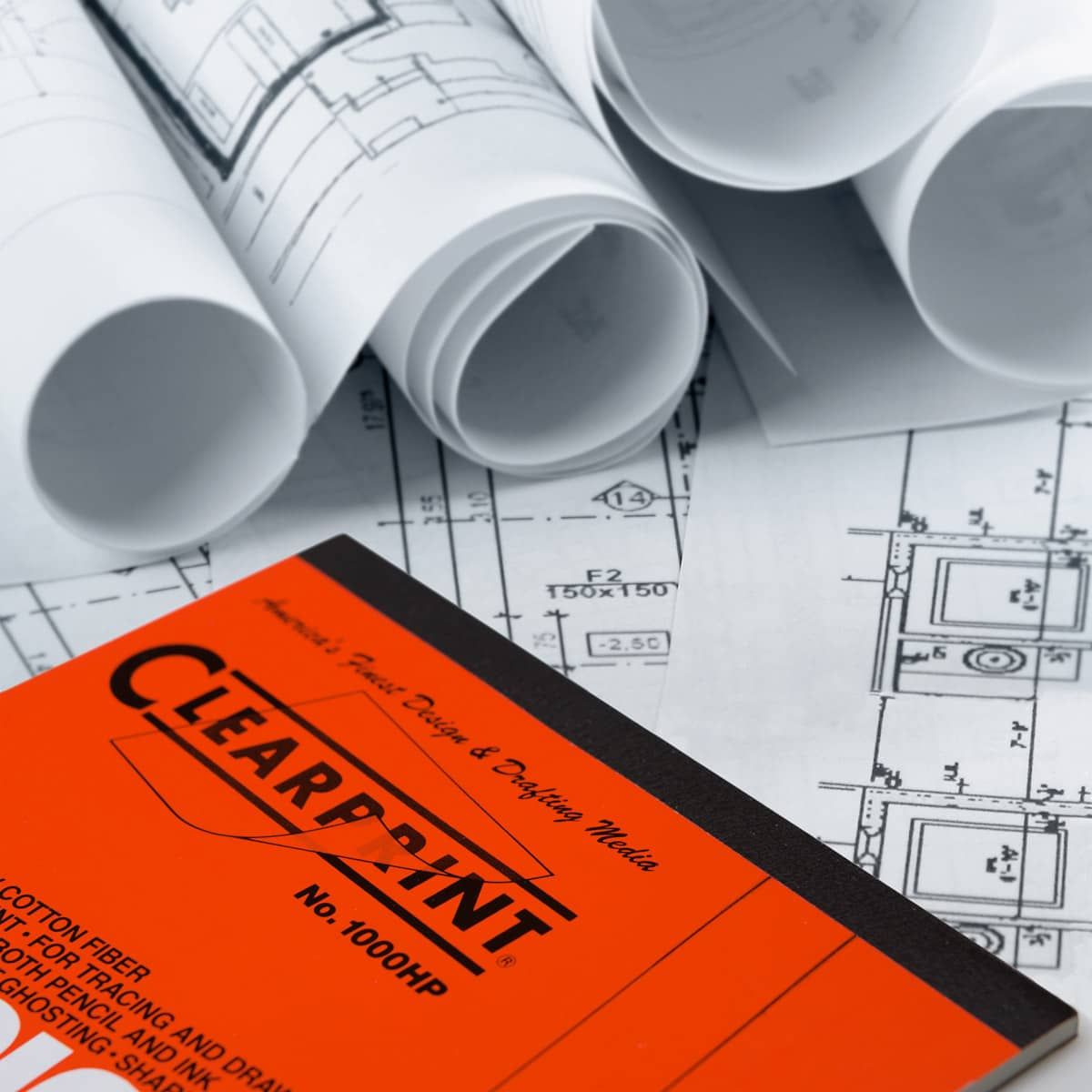 Clearprint 1000H Vellum Transparent 8" x 8" Grid Sheets 11 x 17 ...