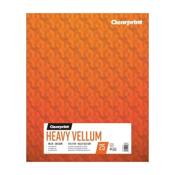 Clearprint Heavy Vellum Pad 14x17in 48lb 25 Sheets | Jerry's Artarama