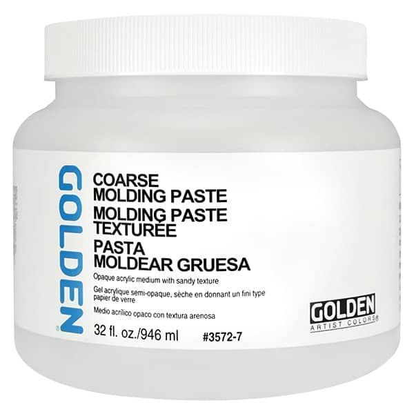 Golden Matte Mediums Coarse MoldIng Paste 32 oz | Jerry's Artarama