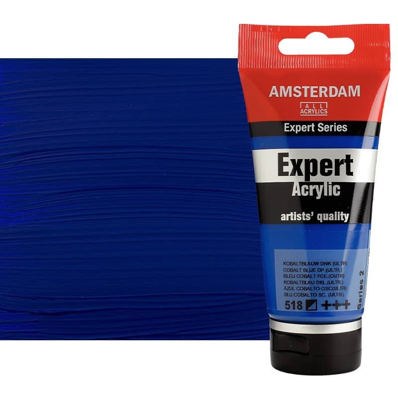 Amsterdam Expert Acrylic, Cobalt Blue Deep Ultramarine 75ml Tube | Jerry's Artarama