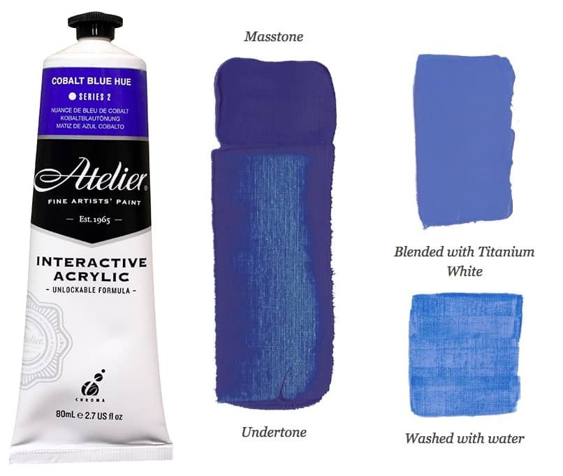 Chroma Atelier Interactive Artists Acrylic Cobalt Blue Hue 80 ml ...
