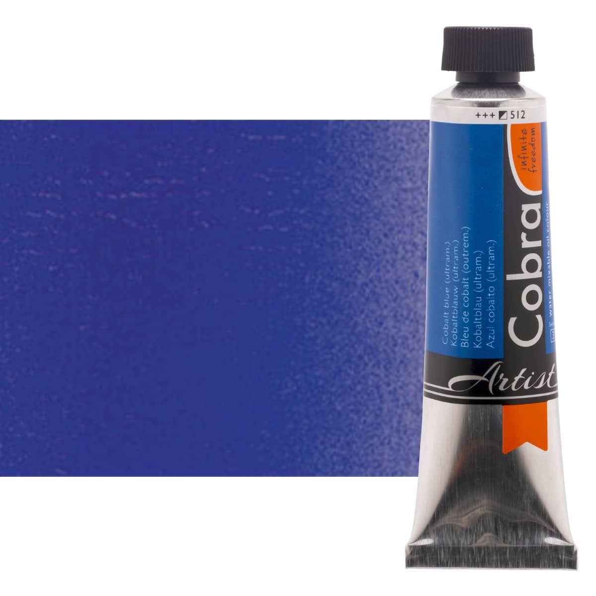 Cobra Water-Mixable Oil, Cobalt Blue Ultramarine - 40ml Tube | Jerry's ...