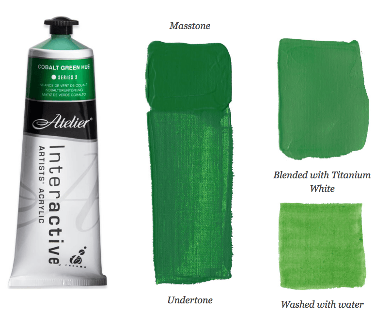 Chroma Atelier Interactive Artists Acrylic Cobalt Green Hue 80 ml ...